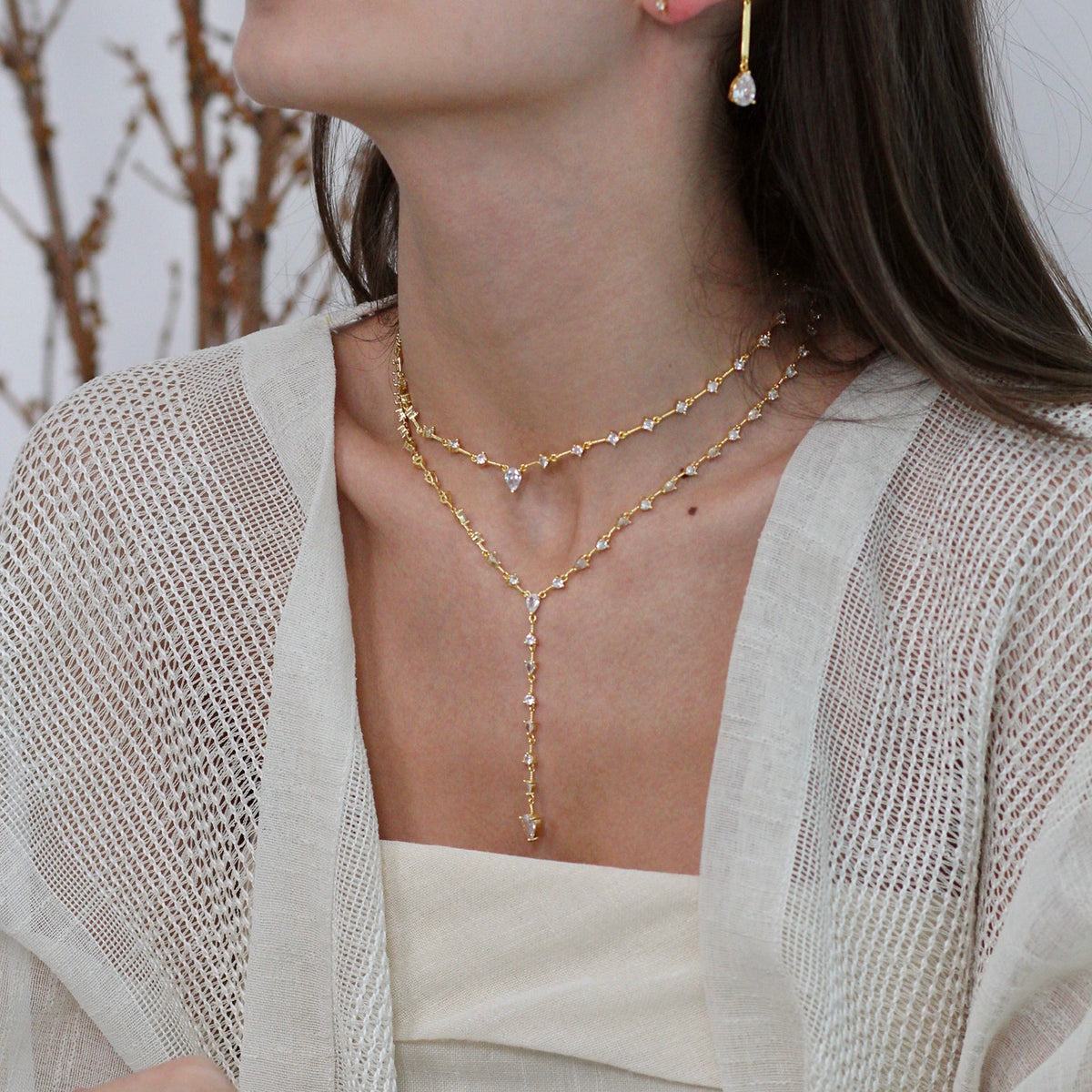 Dana Necklace - Gold – MURHAF JEWELRY