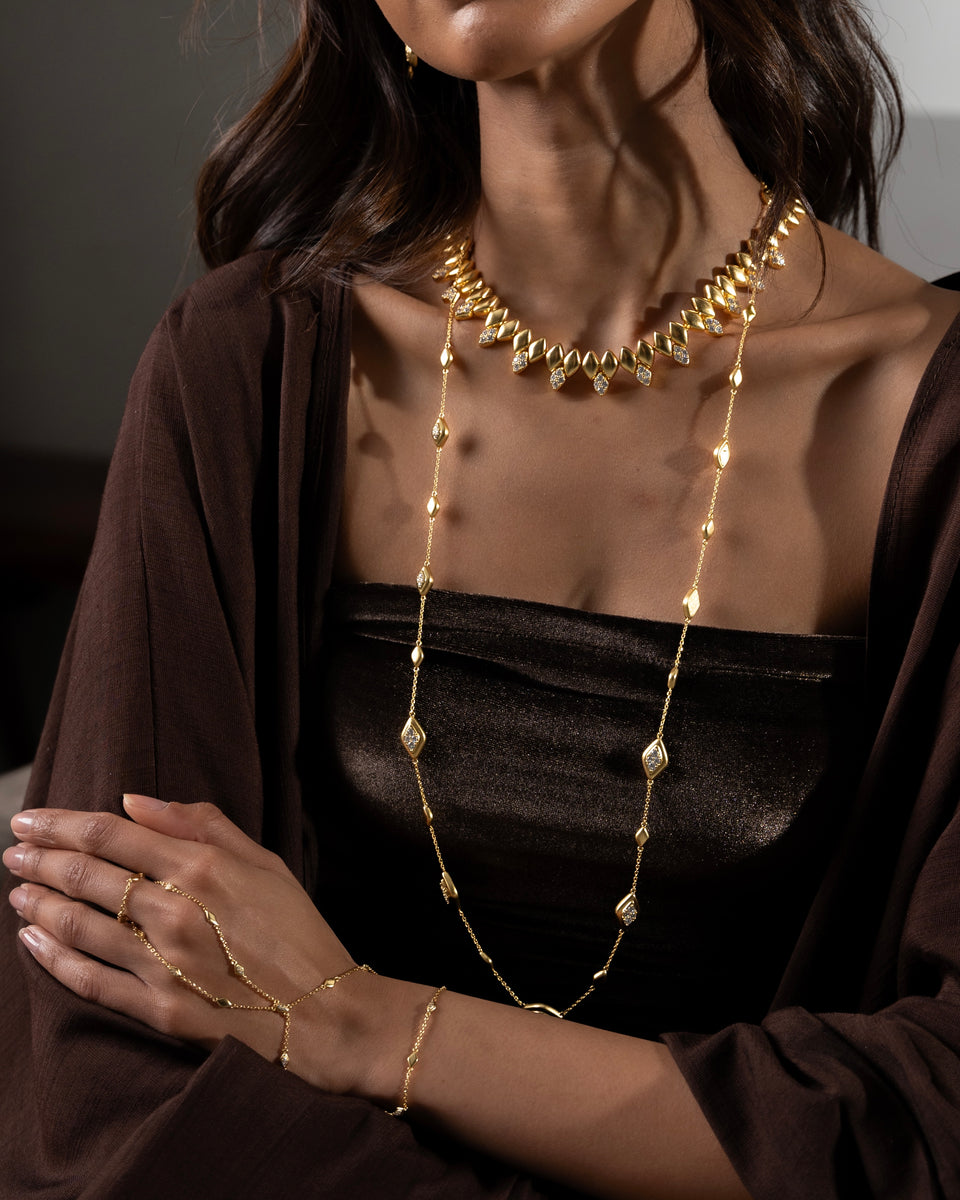 Velma Statement Necklace - Gold – MURHAF JEWELRY
